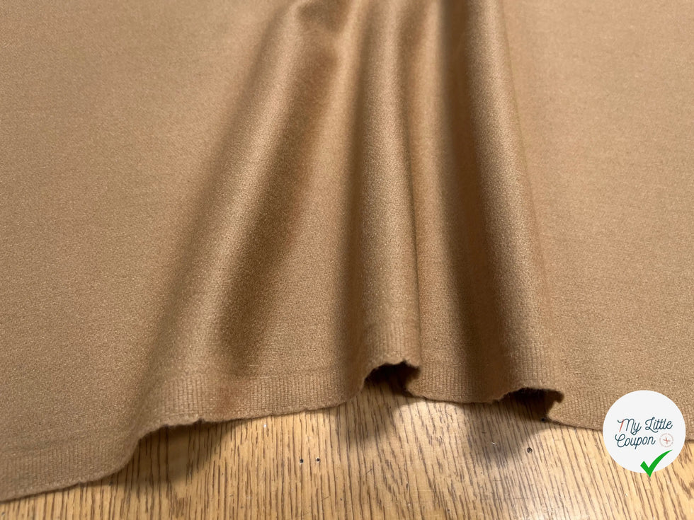 Lainage Caban Caramel 80 Laine Vierge Tissu Italien – My Little Coupon